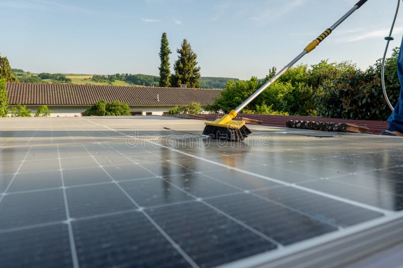 Washing Solar Panels from Dust and Dirt .Solar Panel Efficiency ...