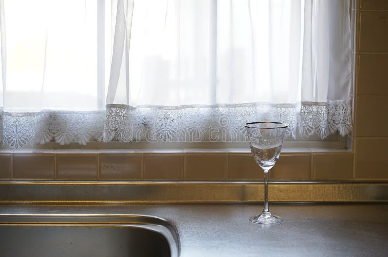 Washing Space and Window of the Kitchen Stock Photo - Image of window ...