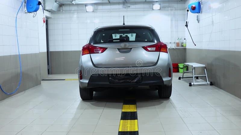 Washing Station Garage with One Car before Stock Video - Video of room ...