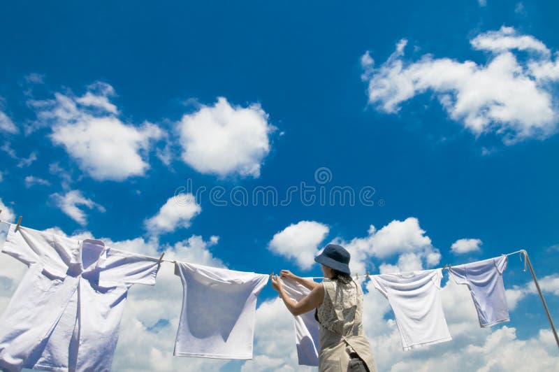 Washing stock photo. Image of transparent, clothing, clothesline - 32867540