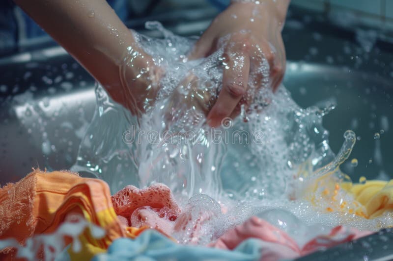 Washing Up of Clothes Concept,aesthetic View Stock Photo - Image of ...