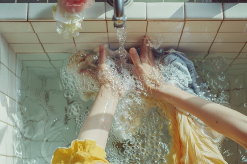 Washing Up of Clothes Concept,aesthetic View Stock Photo - Image of ...