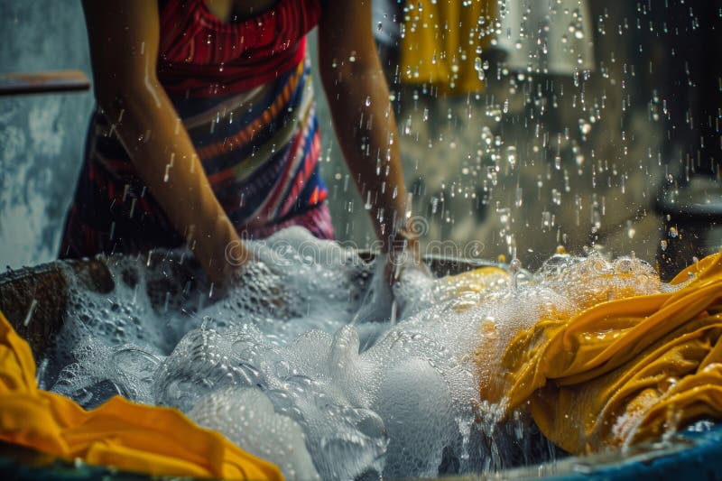 Washing Up of Clothes Concept,aesthetic View Stock Photo - Image of ...