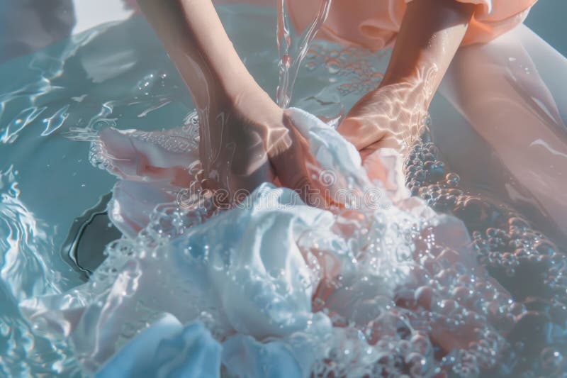 Washing Up of Clothes Concept,aesthetic View Stock Photo - Image of ...