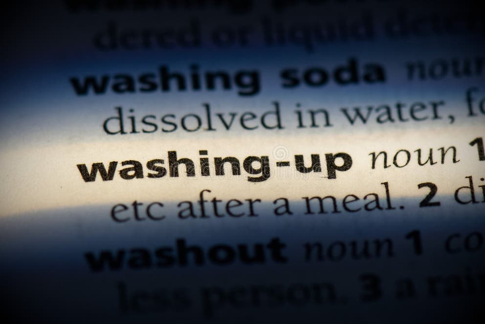 Washing-up stock photo. Image of definition, paper, education - 161576932