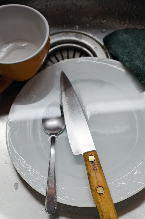 Washing Utensils stock image. Image of knife, washing - 35247633