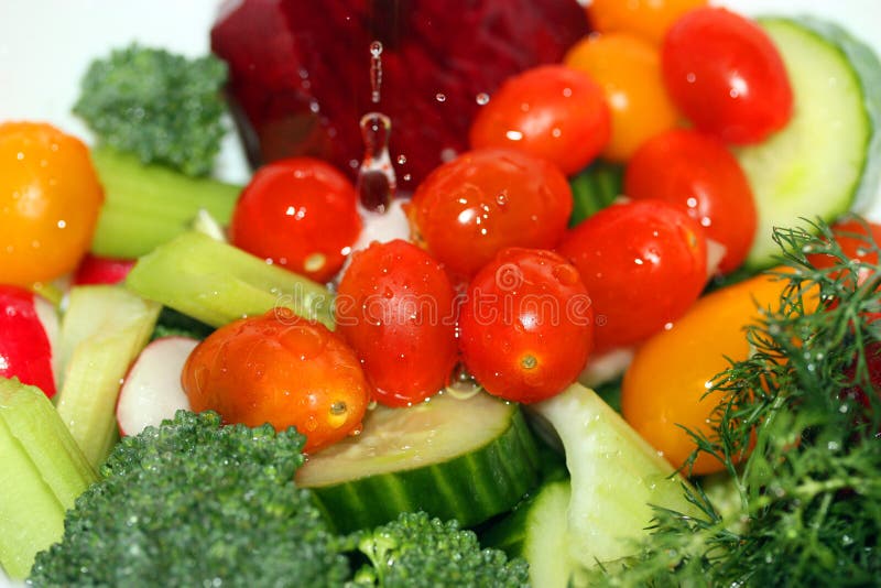 Washing Vegetables stock image. Image of preparation - 16911093