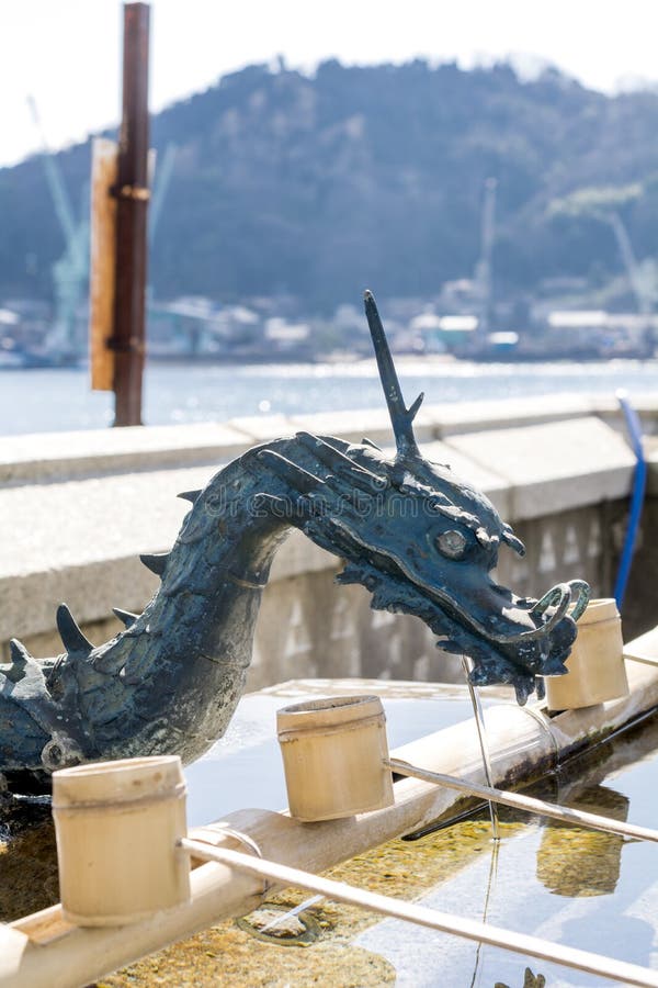 Washing Water in Shinto Shrine Stock Image - Image of asia, green: 64462675