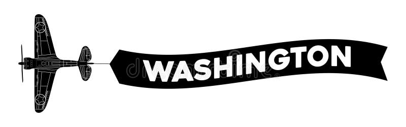 Washington Advertisement Banner Stock Vector - Illustration of seattle ...