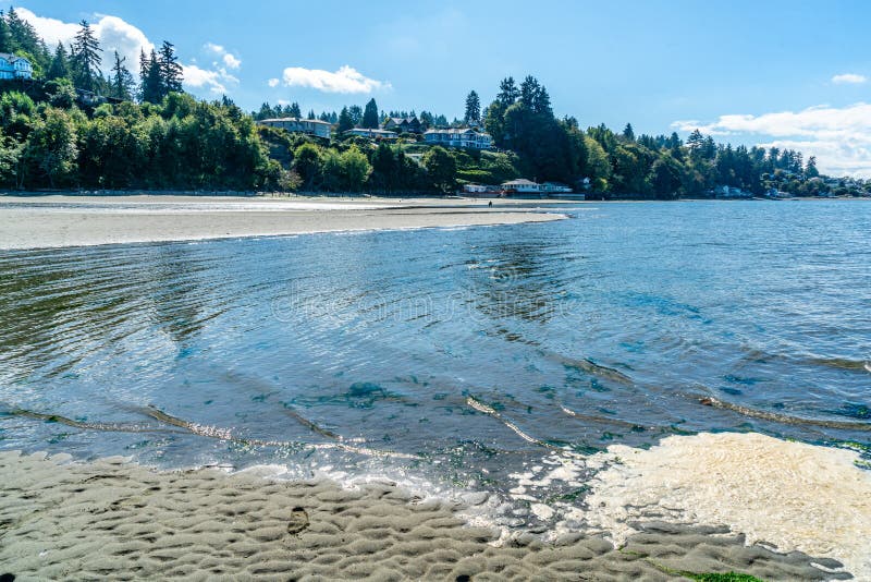 Washington Beach Homes 3 stock image. Image of shoreline - 339002949