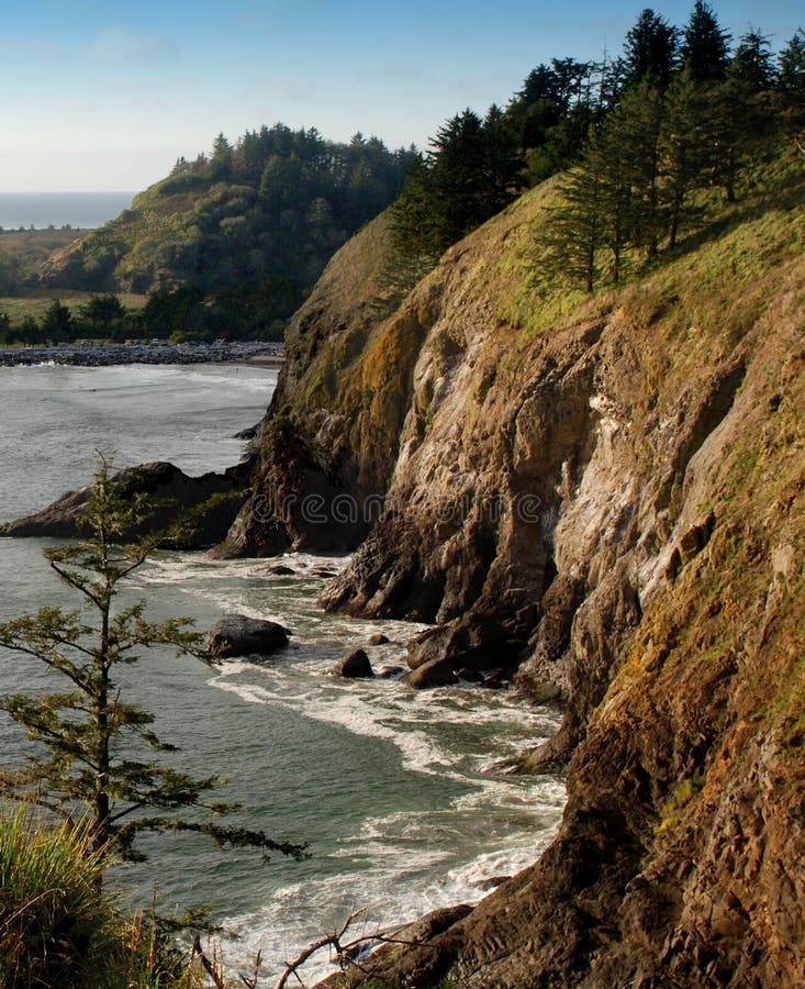 Washington Coastal Cliff stock image. Image of ocean - 26363057