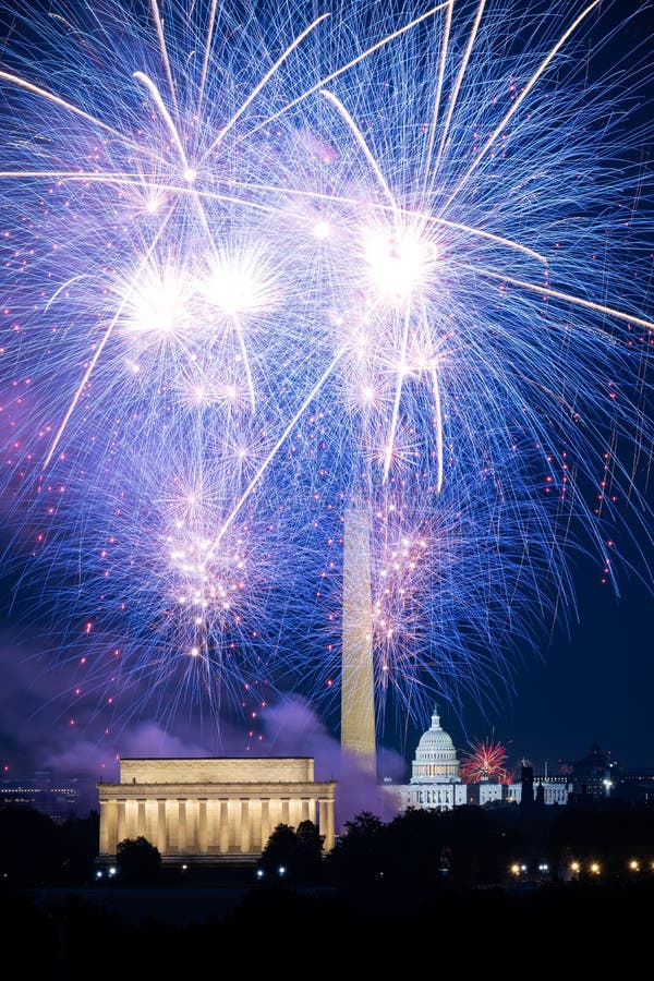 Washington D.C. Fireworks stock photo. Image of background - 223519980