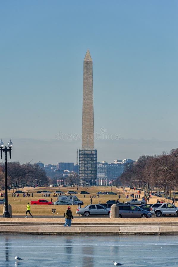 WASHINGTON, D.C. - JANUARY 09, 2014: Washington Monument. Cityscape ...