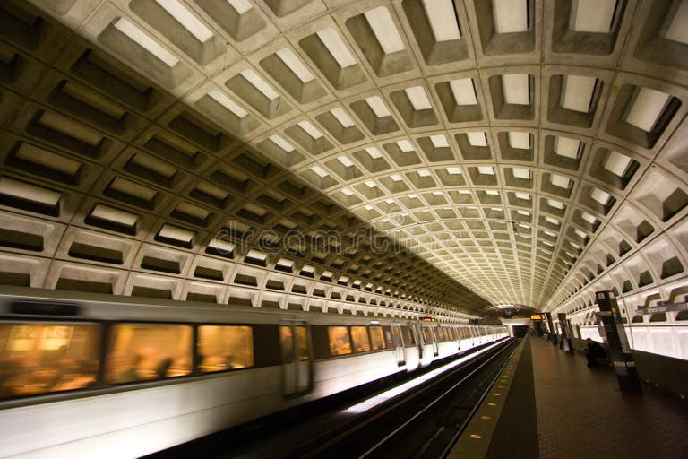 Washington, D.C. Metro Tunnel Stock Photo - Image of public, traveling ...