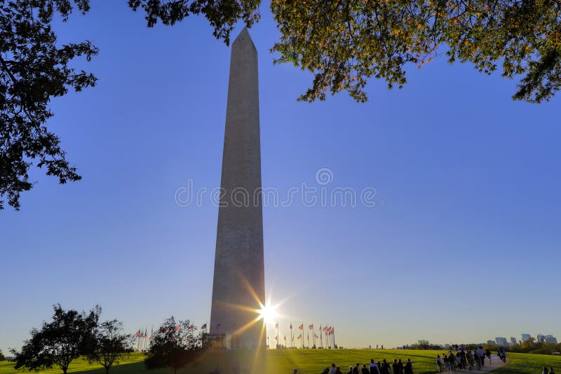 Washington Monument on the National Mall in Washington, DC Stock Photo ...