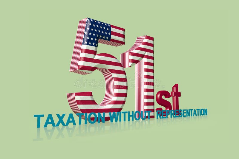 Washington D.C. - the 51st State Stock Illustration - Illustration of ...