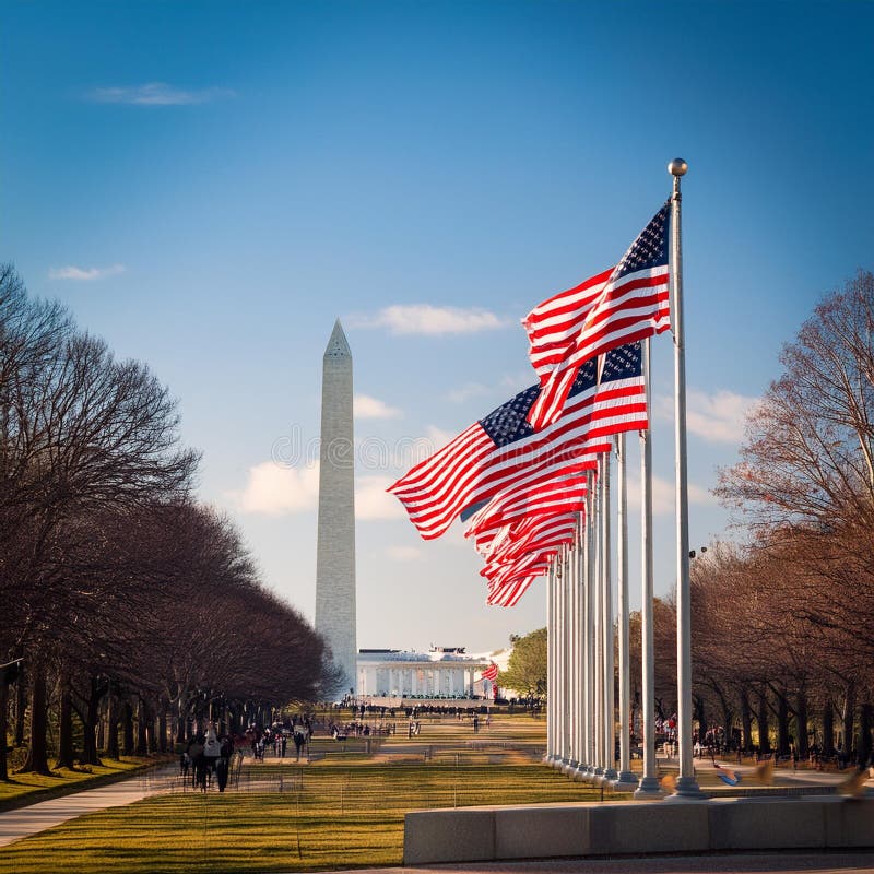 Washington DC, AI Generated Image Stock Illustration - Illustration of ...