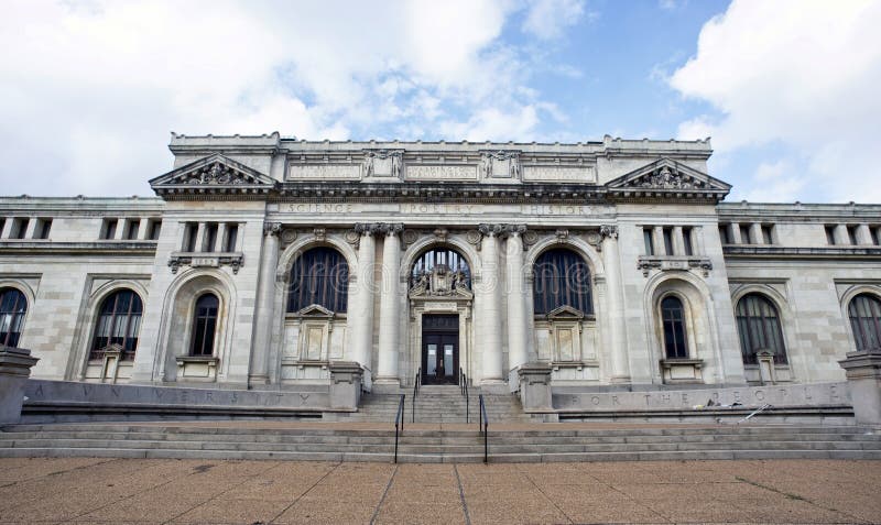 Washington DC Carnegie Libary. Editorial Photo - Image of column ...