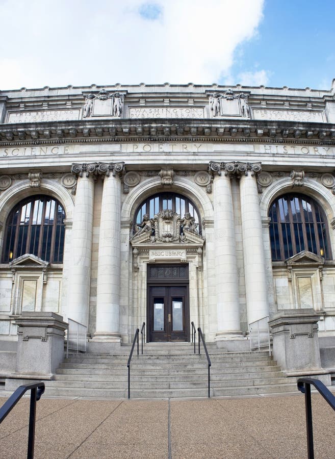 Washington DC Carnegie Library. Editorial Stock Photo - Image of ...