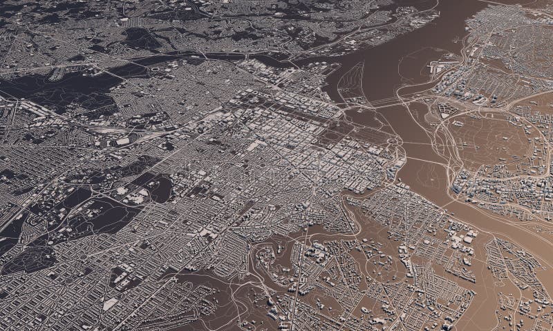 Washington DC City Map 3D Rendering. Aerial Satellite View. Stock ... Washington DC City Map 3D Rendering. Aerial Satellite View. Stock ...