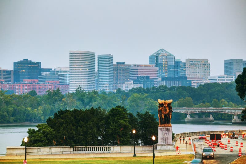 Washington, DC cityscape stock photo. Image of bridge - 78881748