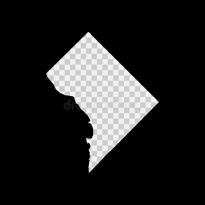 Washington DC, District of Columbia Stencil Map. Laser Cutting Template ...