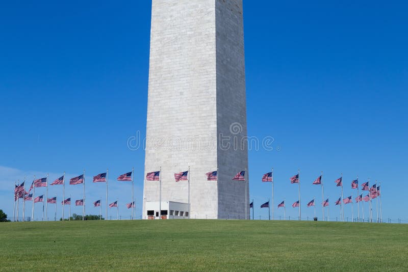 Washington Dc Flags Around Base Washington Monument Stock Photos - Free ...