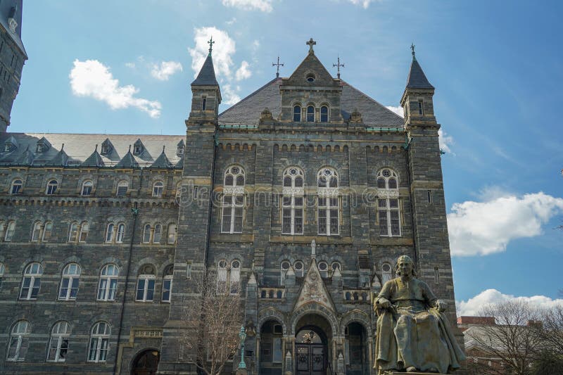 Washington Georgetown University on Sunny Day Stock Photo - Image of ... Washington Georgetown University on Sunny Day Stock Photo - Image of ...