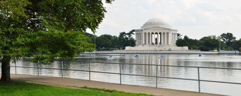 Washington DC - Jefferson Memorial an Reflection on Pool Stock Image ...