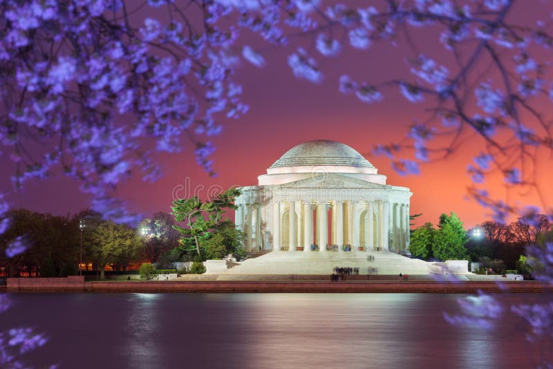 Washington, DC at the Jefferson Memorial during Spring Stock Photo ...