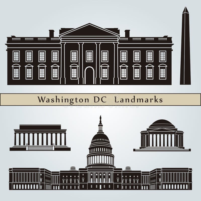 Washington DC skyline stock vector. Illustration of white - 32238092