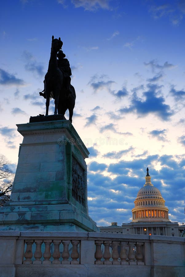 Washington DC in the Morning. Stock Image - Image of american, federal ...