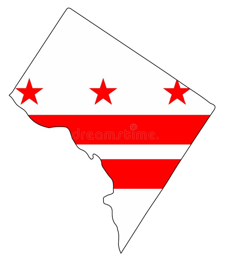 Washington Dc Outline Map Stock Illustrations – 202 Washington Dc ...