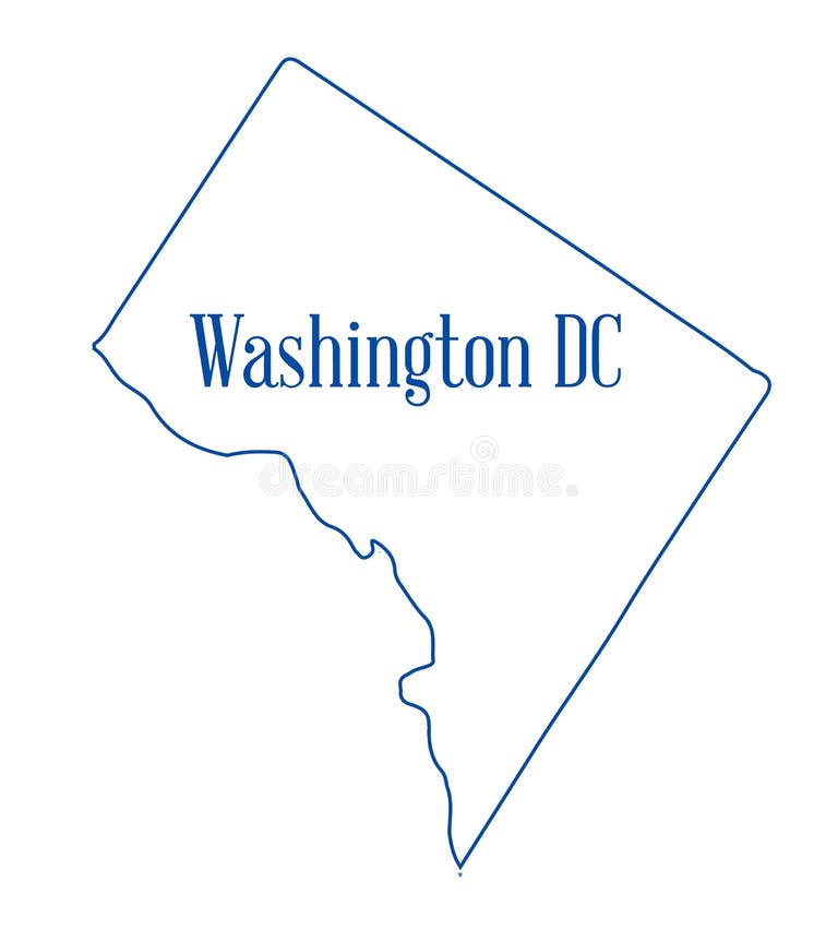 Washington Dc Map Outline Stock Illustrations – 306 Washington Dc Map ...