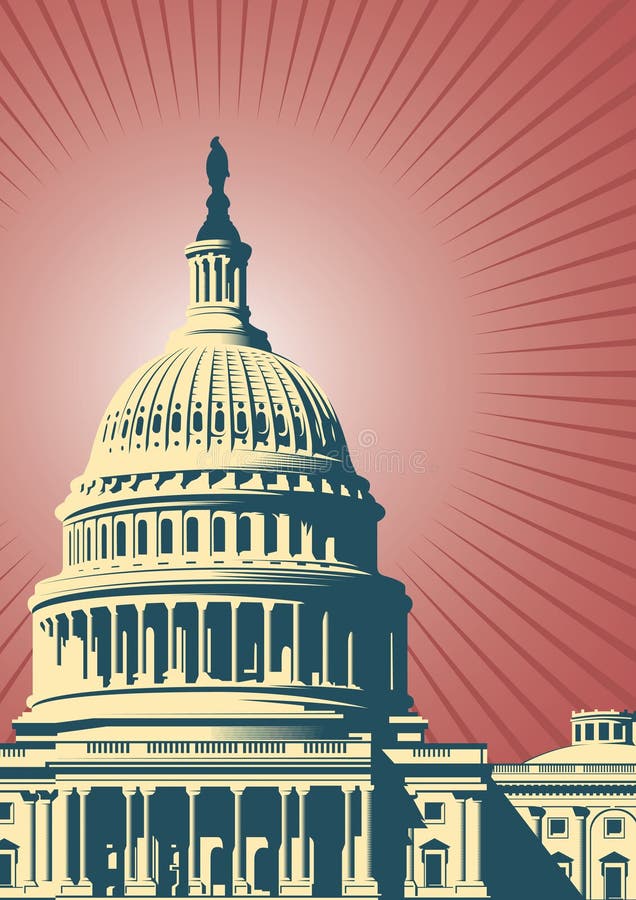 Washington Dc Poster. Vector Illustration Decorative Design Stock ...