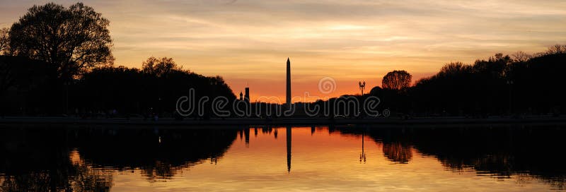 Washington DC panorama stock image. Image of bird, memorial - 11128549