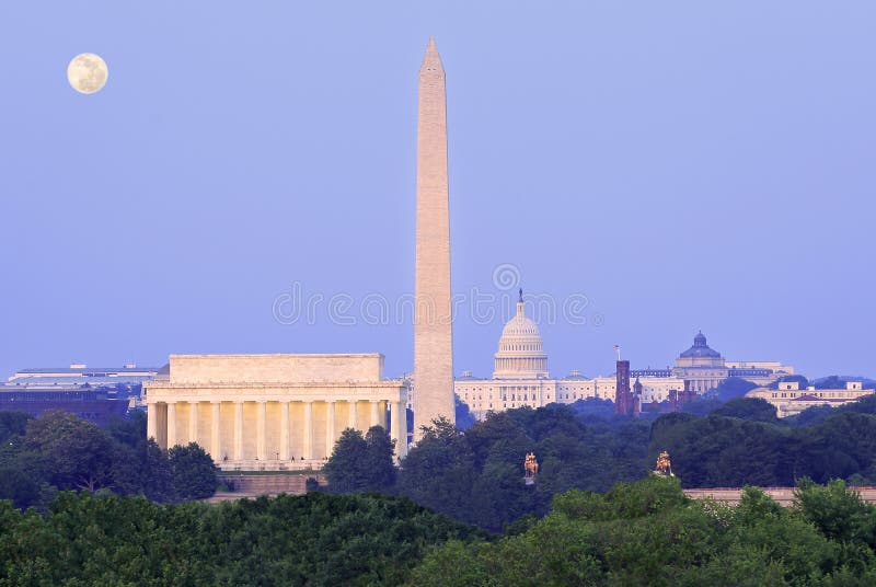 Washington DC Skyline stock photo. Image of architecture - 7875914