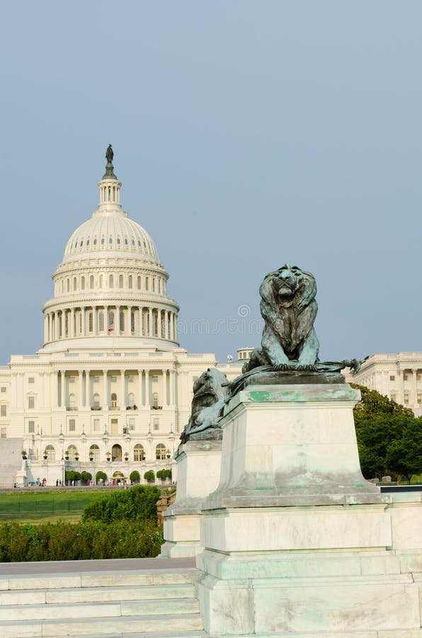 Washington DC - Capitol Building in Sepia Stock Image - Image of ...
