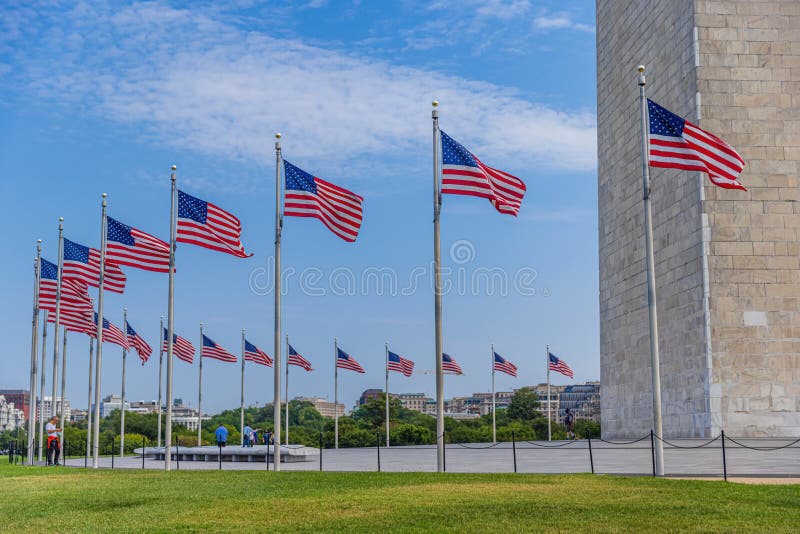 WASHINGTON DC, USA - AUGUST 14, 2021: the Giant Washington Monument ...