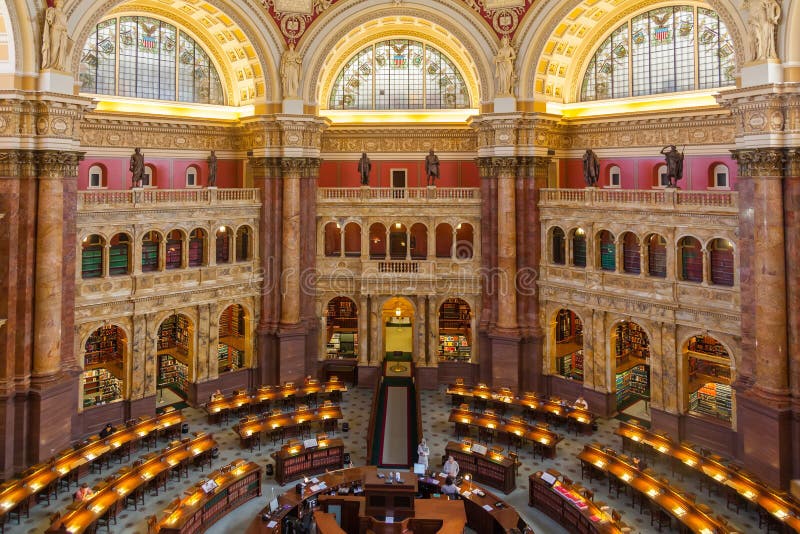 Library of Congress - Front View Editorial Photo - Image of federal ...
