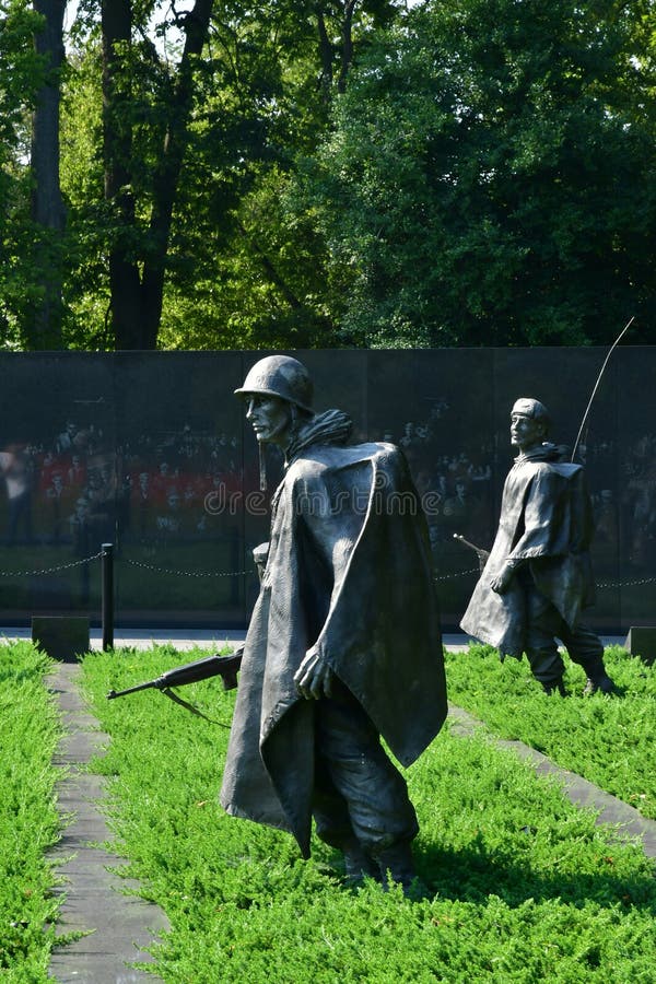 Washington DC, USA - Septembre 7 2023 : Korean War Memorial Editorial Photography - Image of ...