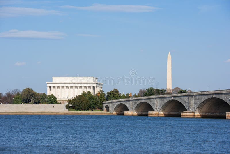 Washington DC, USA Skyline on the Potomac River Stock Photo - Image of ...