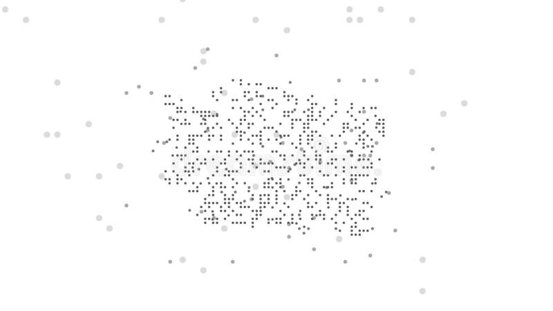 Washington Dotted Map Networking Dot Motion Graphic 4K. the Appearance ...