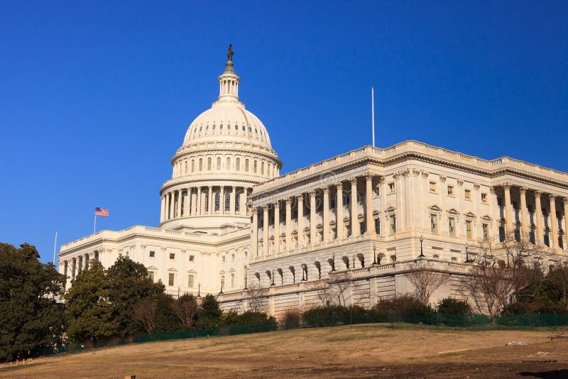 Washington, Het Capitool Van Gelijkstroom De V.S. Stock Afbeelding ...