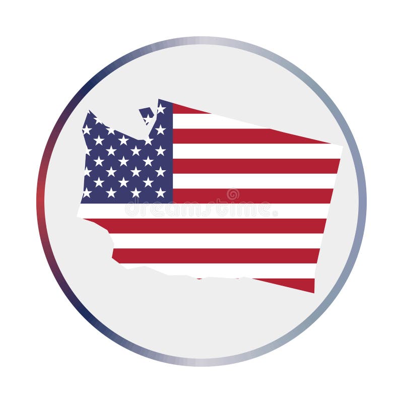 Washington icon. stock vector. Illustration of location - 214891956