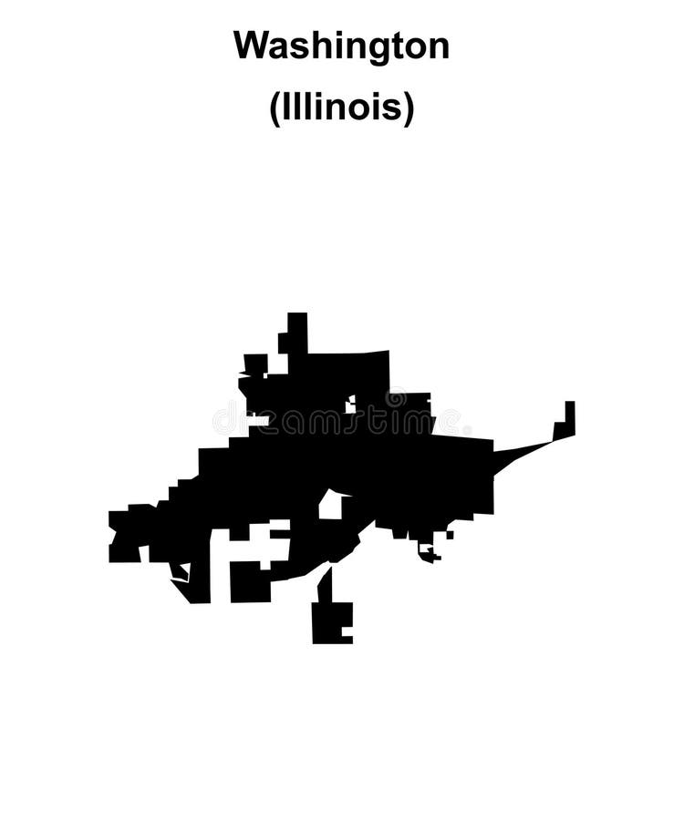 Washington outline map stock vector. Illustration of design - 357279133