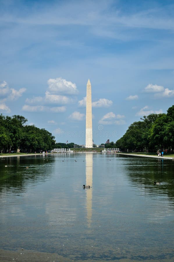 Washington Memorial editorial photo. Image of pool, american - 55827346