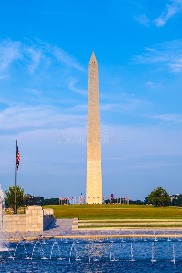 Washington Monument in the Center of Washington DC Editorial Image ...