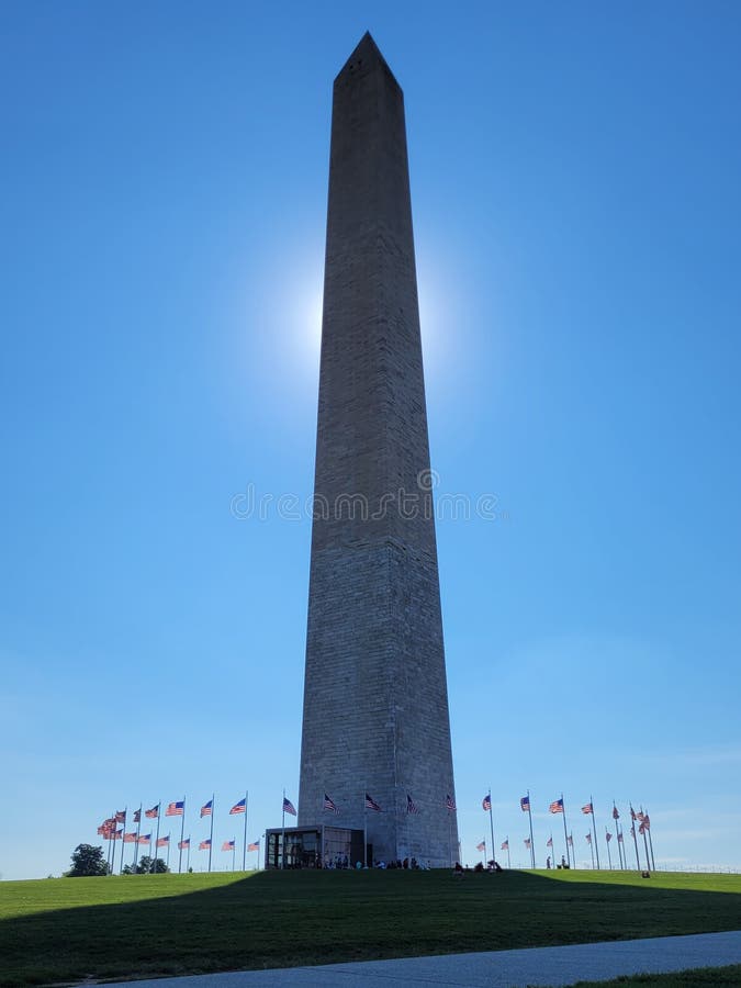 Washington Monument DC Solstice Stock Photo - Image of solstice, wall ...