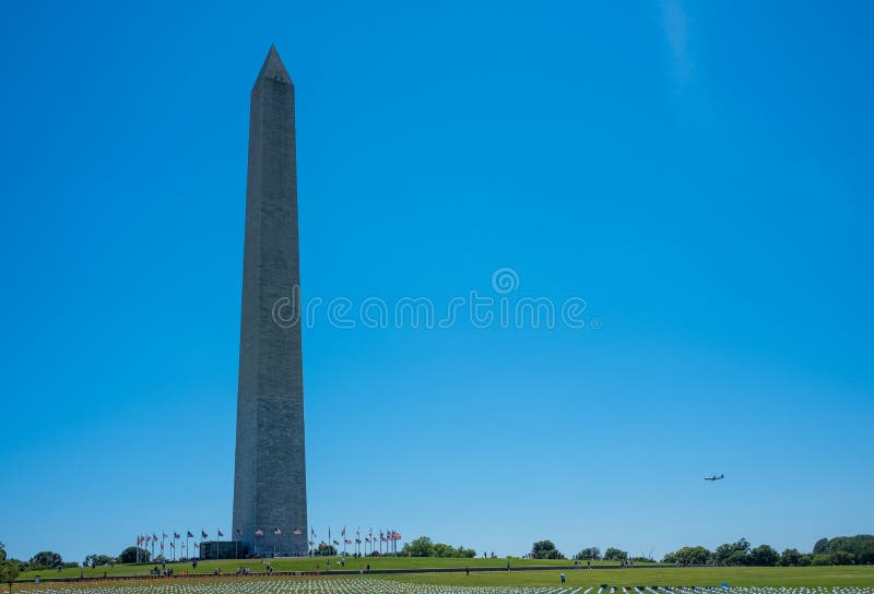 Washington Monument in Washington DC in the Summertime Stock Image ...